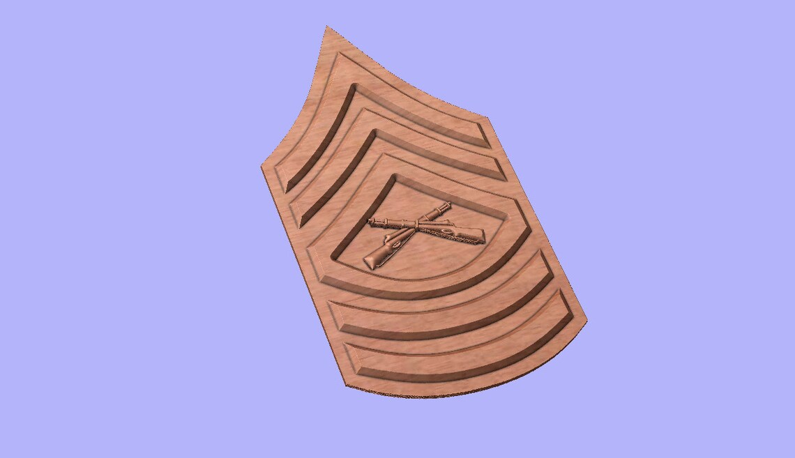 USMC Marines E8 Master Sergeant Msgt 3d Cnc Pattern for Your CNC Router ...