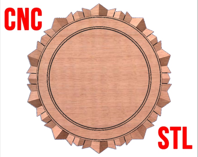 CNC Wall Sign - CNC Router Cut File, DXF Wood Cut File, Round Wood Sign ...