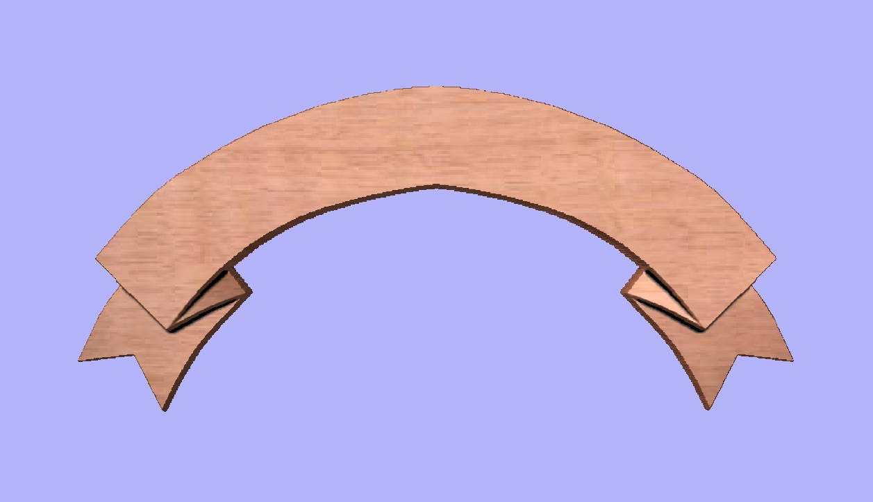 Banner Ribbon CNC Patterns for Your CNC Router / STL File - Etsy