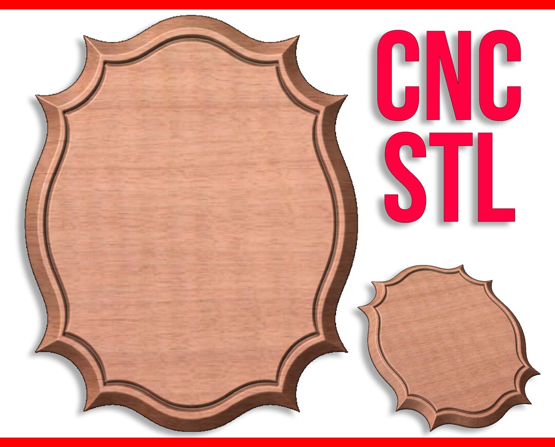 CNC Sign Plaque Badge Shield Panel Pattern 3D Design for Your CNC ...