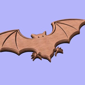 CNC Halloween Bat Patterns 3D Design for Your CNC Router / Stl Files - Etsy