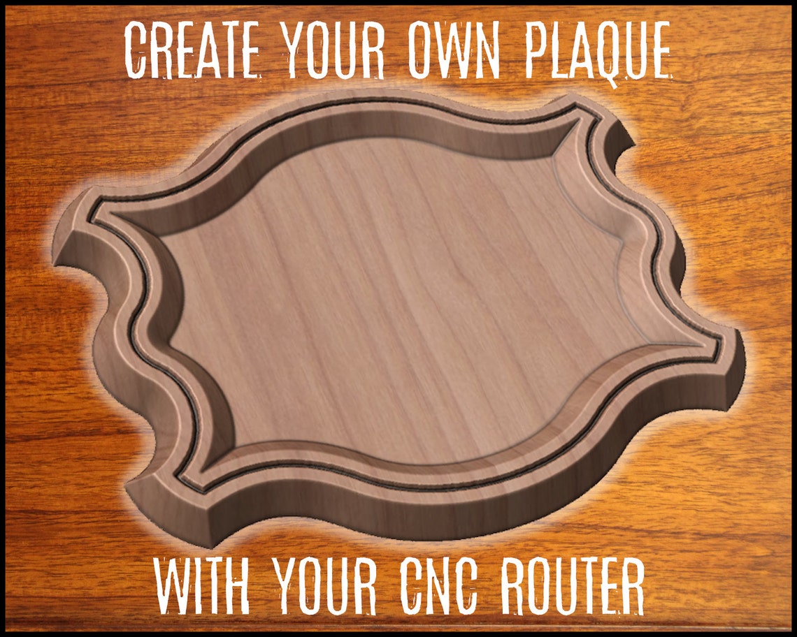 Plaque Sign Frame CNC Pattern for Your CNC Router / STL File - Etsy