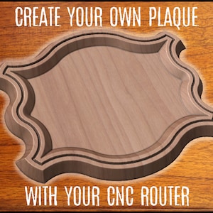 Plaque Sign Frame CNC Pattern for Your CNC Router / STL File - Etsy