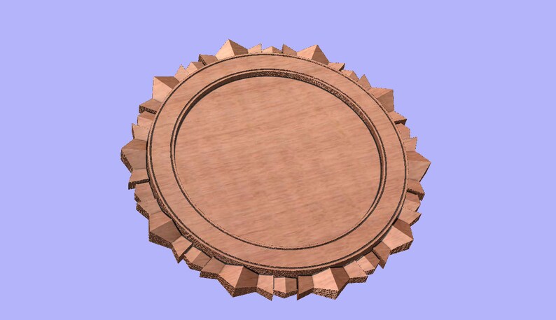 CNC Plaque Sign Circle Pattern 3D Design File for Your CNC Router / STL ...