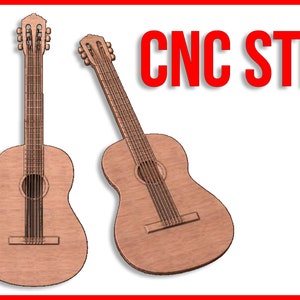 CNC Guitar Pattern 3D Design for Your CNC Router / Stl File - Etsy