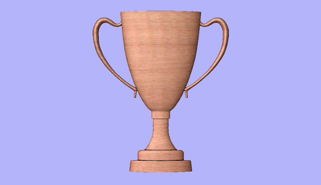 CNC Trophy Cup Pattern 3D Design for Your CNC Router / Stl File - Etsy