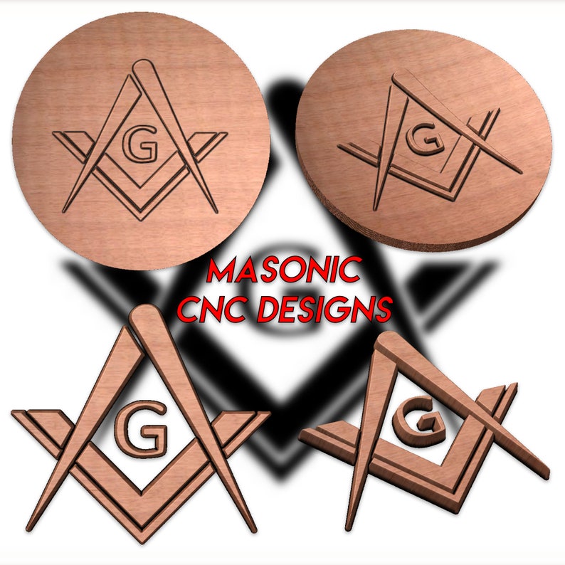 CNC Masonic Symbol 3D Cnc Pattern for Your CNC Router / STL File - Etsy