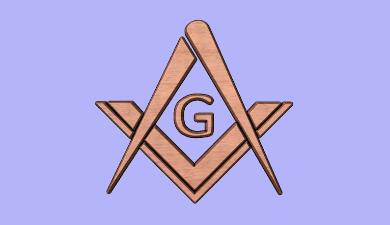 CNC Masonic Symbol 3D Cnc Pattern for Your CNC Router / STL File - Etsy