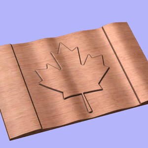 CNC Canadian Flag Pattern 3D Design for Your CNC Router / Stl File ...