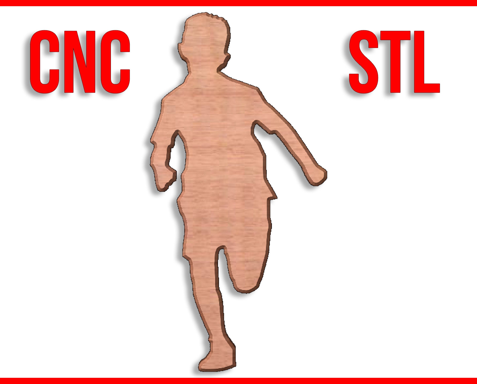 CNC Running Boy Sign Plaque Badge Shield Panel Pattern 3D Design for ...