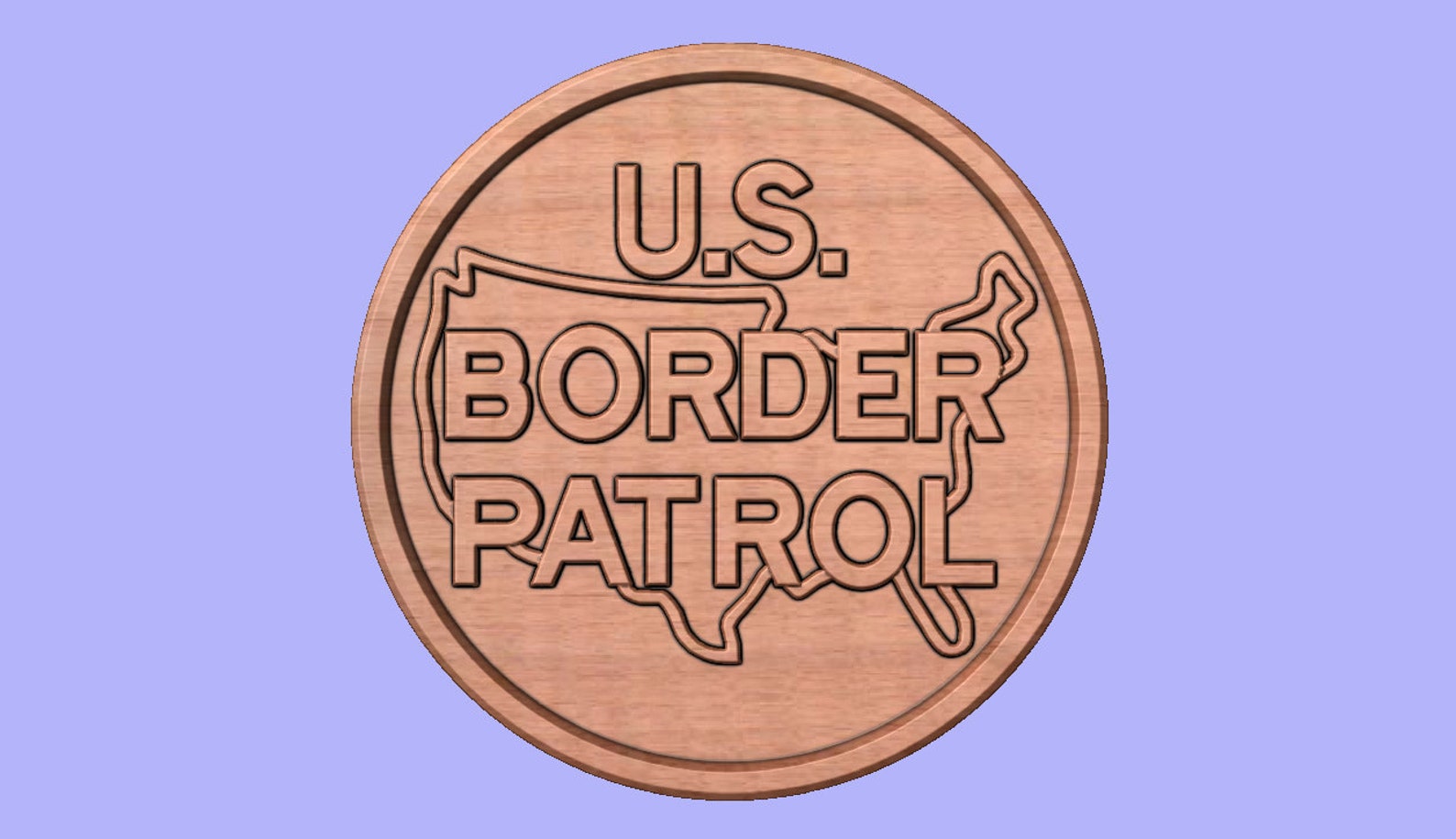 Border Patrol 3d Cnc Pattern for Your CNC Router / STL File - Etsy
