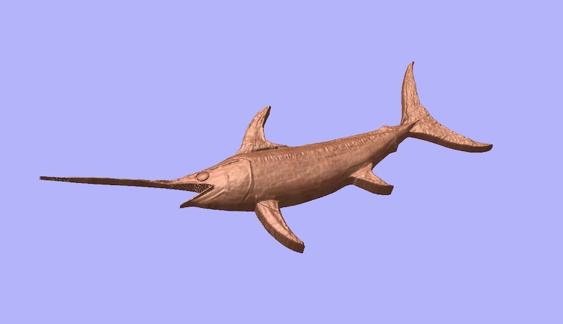 Swordfish 3d Cnc Pattern for Your CNC Router / STL File - Etsy