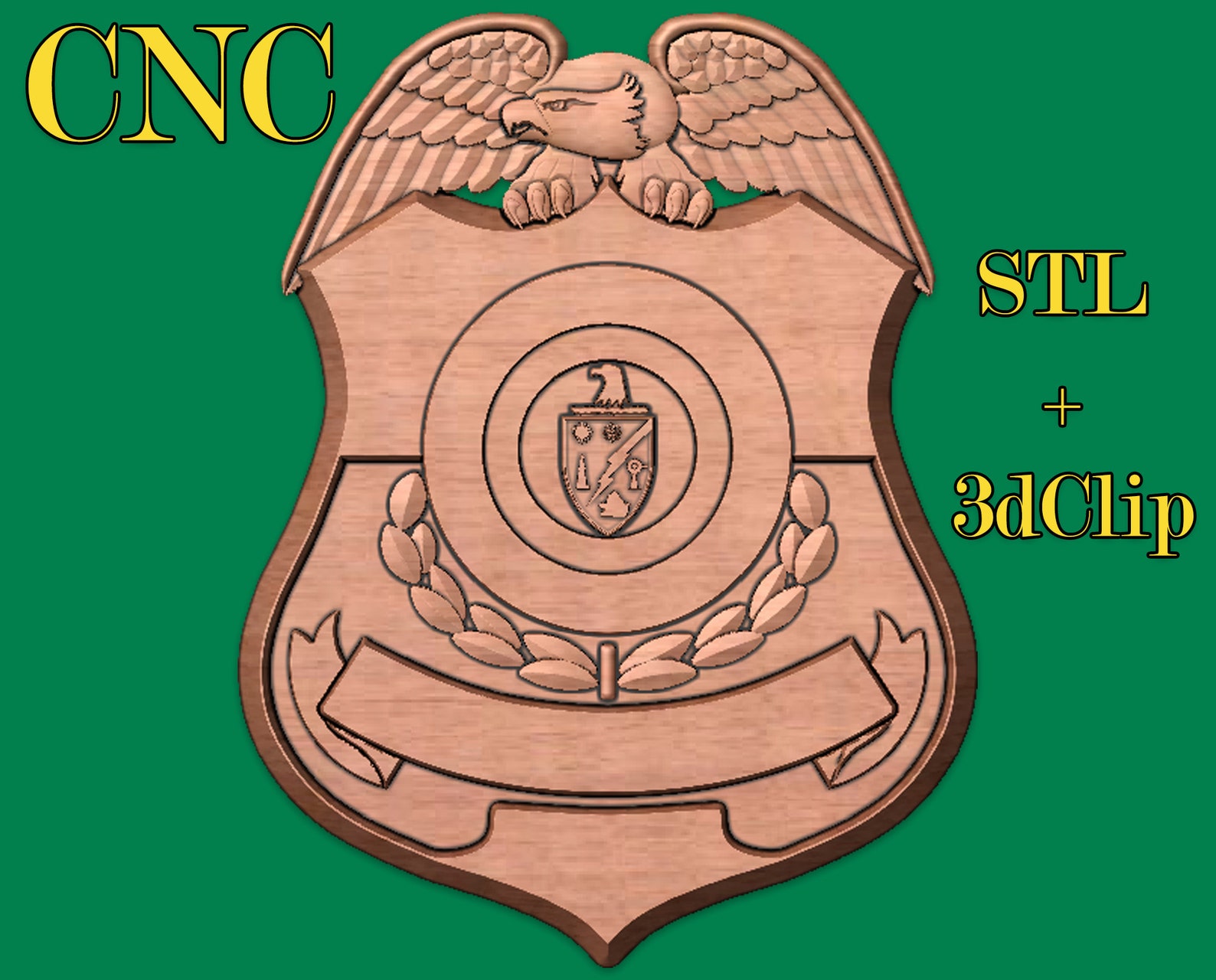 National Nuclear Security Administration Badge 3D Design Cnc Pattern ...