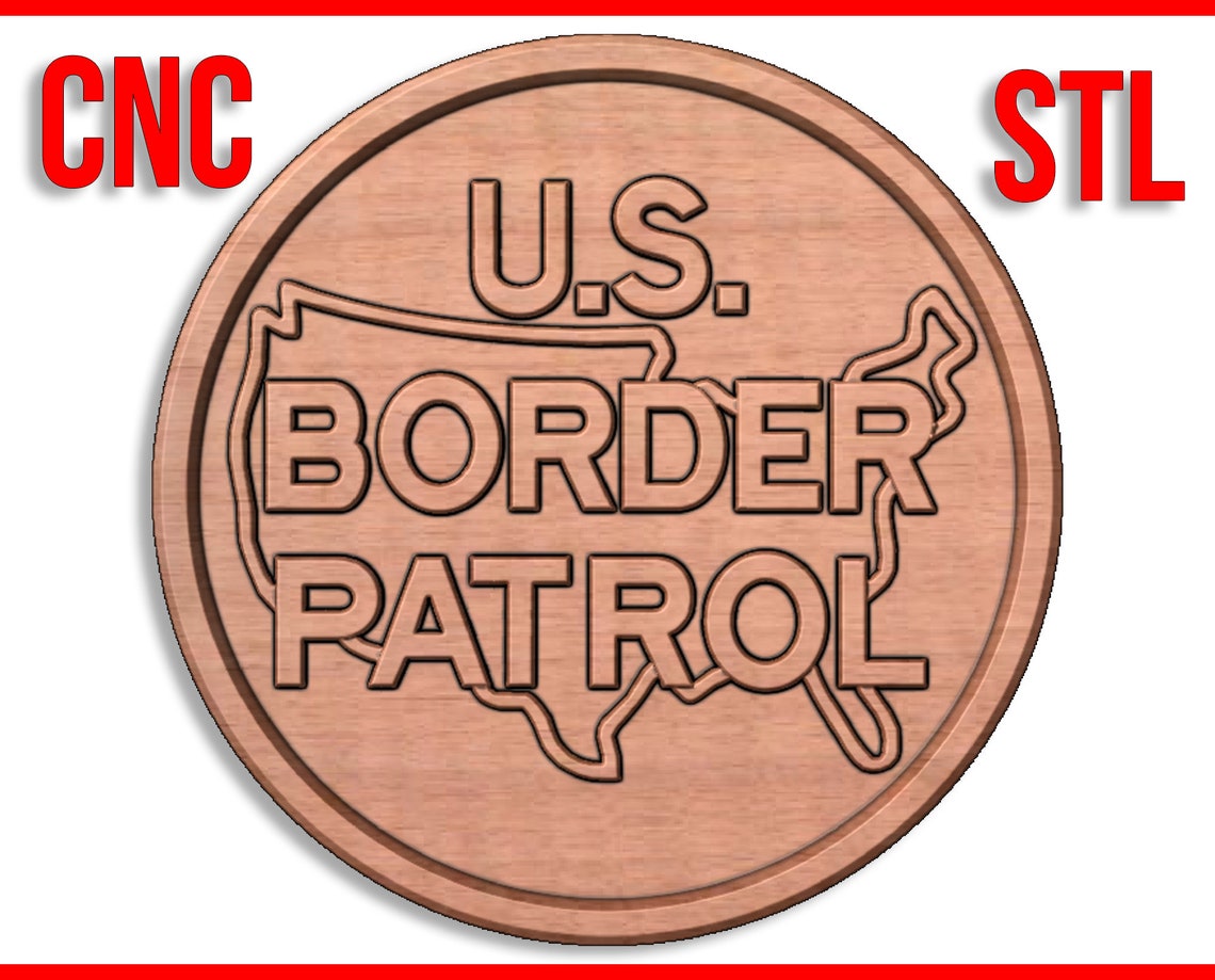 Border Patrol 3d Cnc Pattern for Your CNC Router / STL File - Etsy