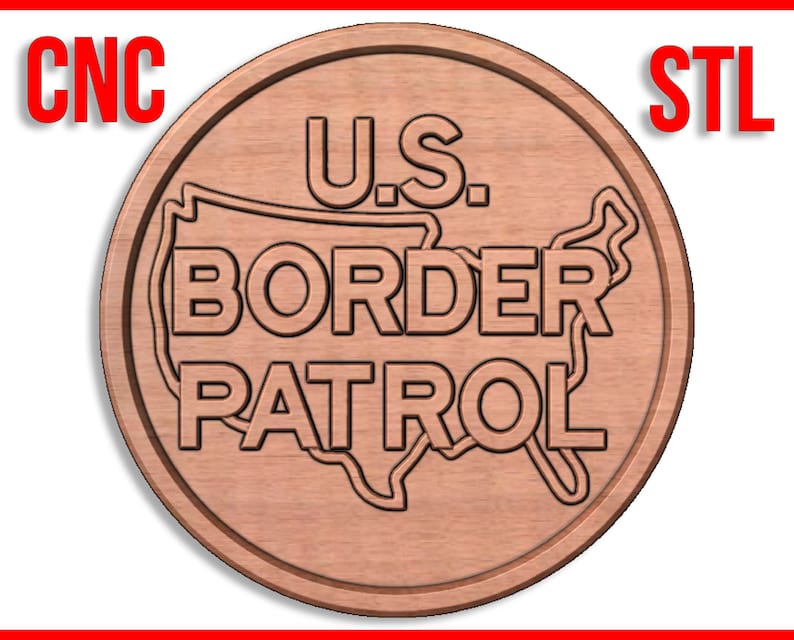 Border Patrol 3d Cnc Pattern for Your CNC Router / STL File - Etsy