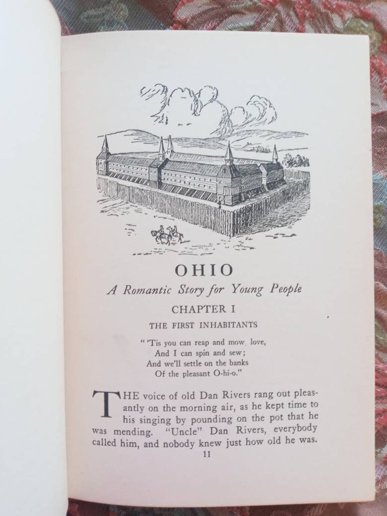 Three Green 1940s Vintage Books, Antique Children's Book, American ...