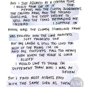 Title: “fawn” Painted Poem Archival Giclée Art Print - Original Poem by ...