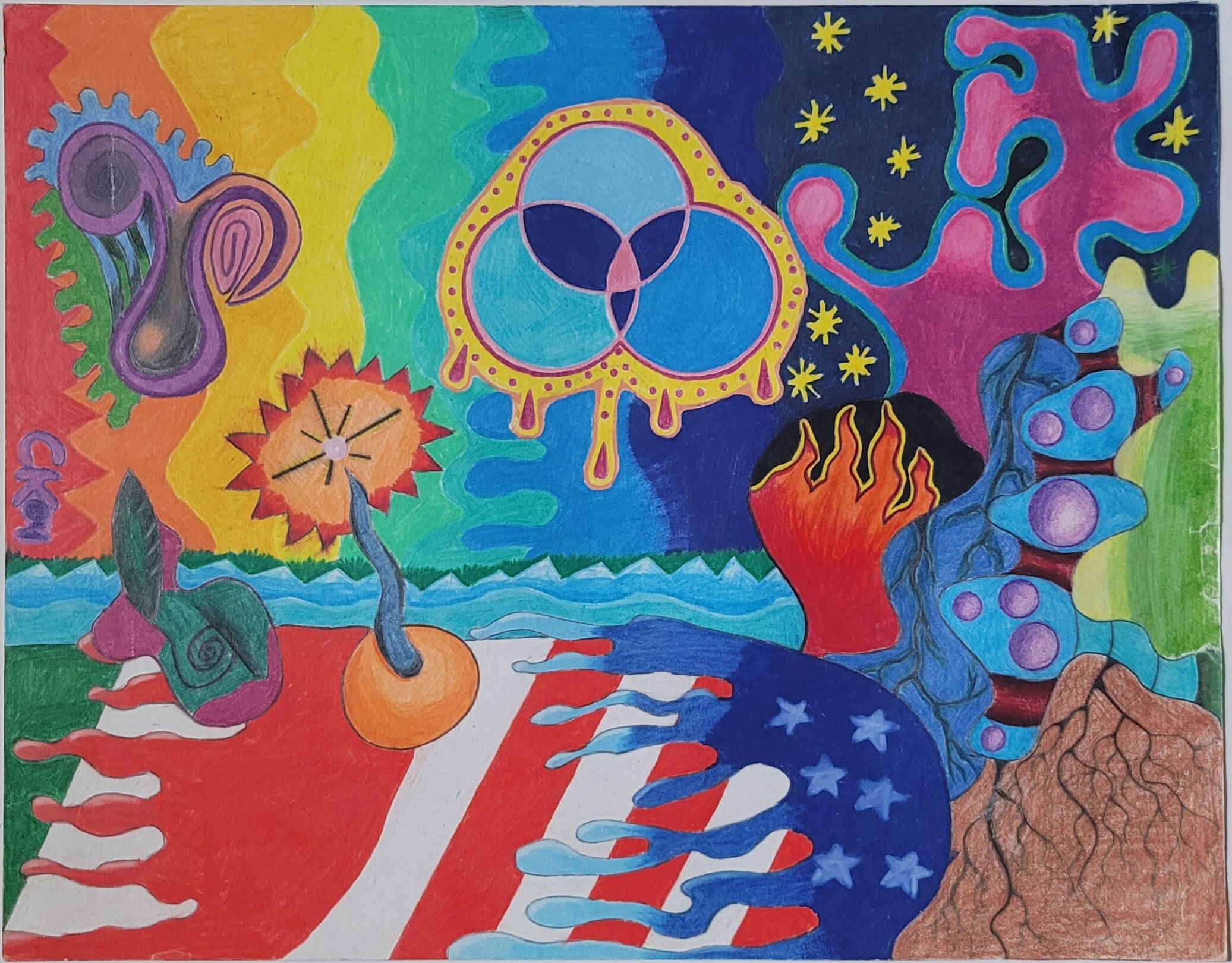 ART PRINT- Melting Collage - Etsy