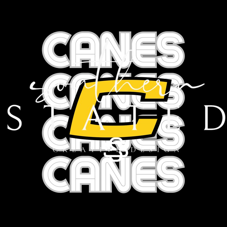 Canes Stacked, Logo - Etsy