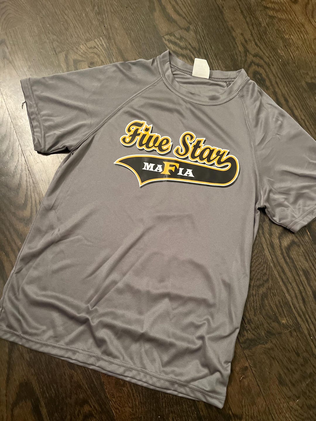 Gray Five Star Mafia Tee - Etsy