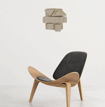 Three Dimensional Abstract Wall Art Pieces, Upcycled Cardboard Wall Art ...