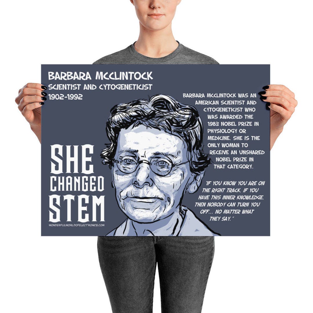 SHE CHANGED STEM Poster. Barbara Mcclintock. Scientist and ...