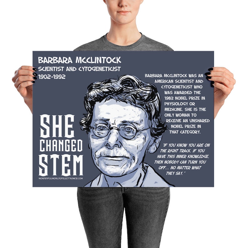 SHE CHANGED STEM Poster. Barbara Mcclintock. Scientist and ...
