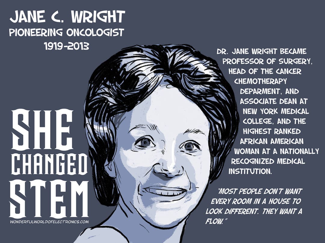 Jane C. Wright, Digital Poster, SHE CHANGED STEM Series. Downloadable ...