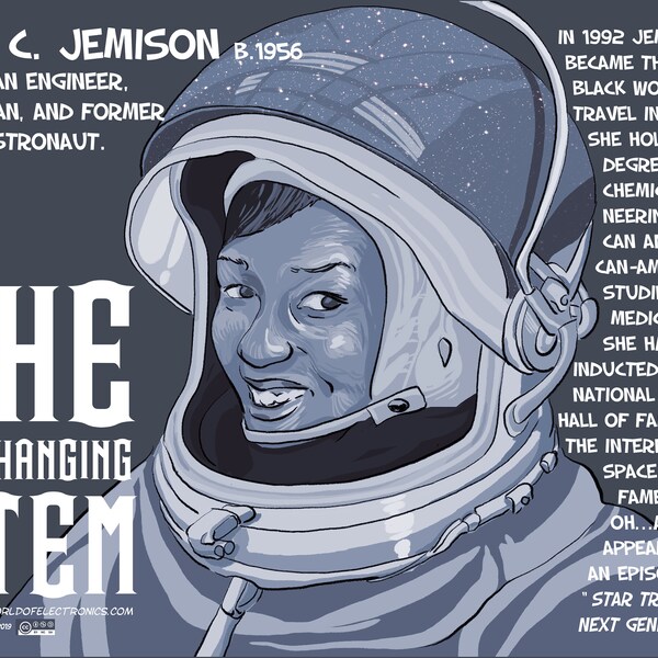 Mae Jemison Drawing - Etsy
