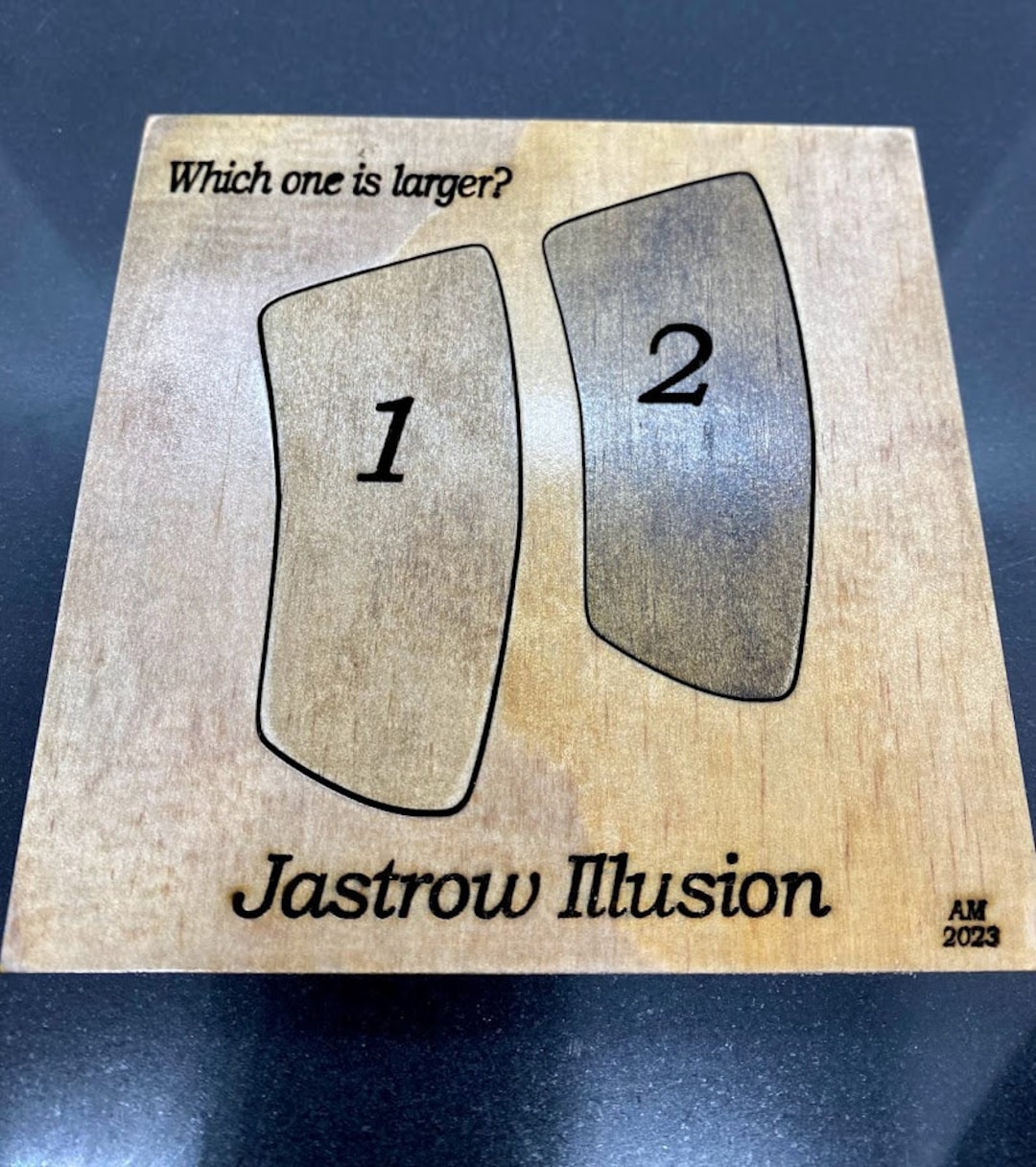 Jastrow Optical Illusion Made in Wood - Etsy