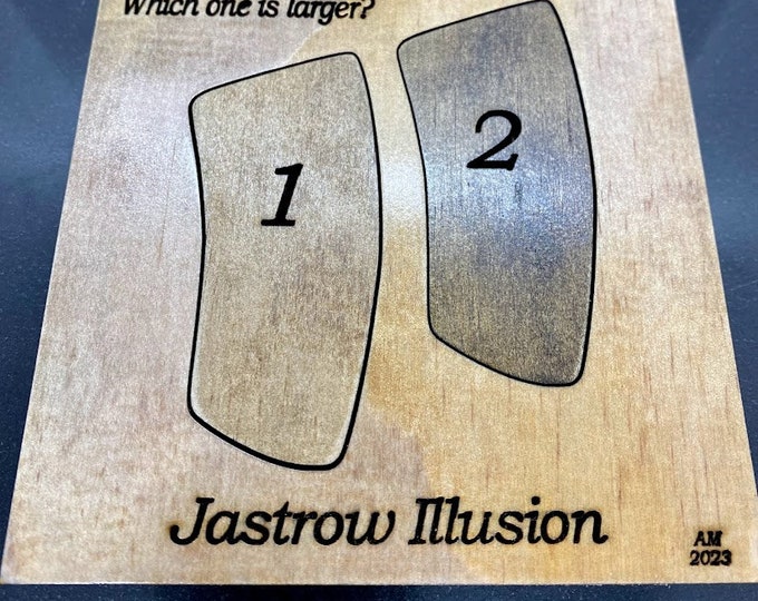 Jastrow Optical Illusion Made in Wood - Etsy