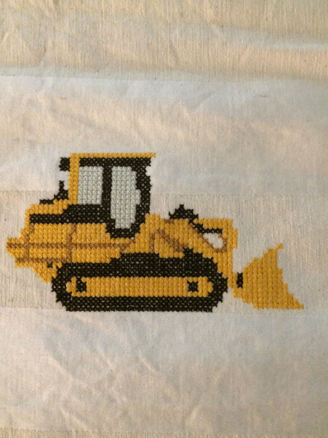 Cross Stitch Pattern, Bulldozer Cross Stitch Pattern, PDF Machine ...