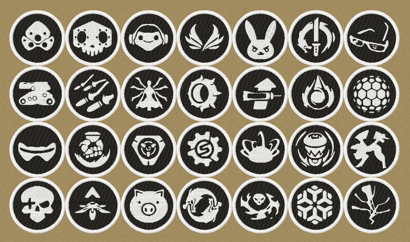 Overwatch Icon Patches Ultimate icons Overwatch patches | Etsy