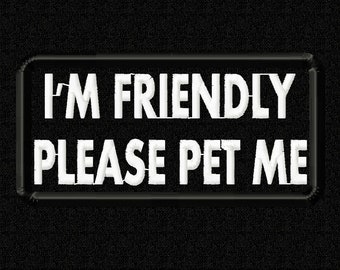 Please Pet Me Patch | Etsy