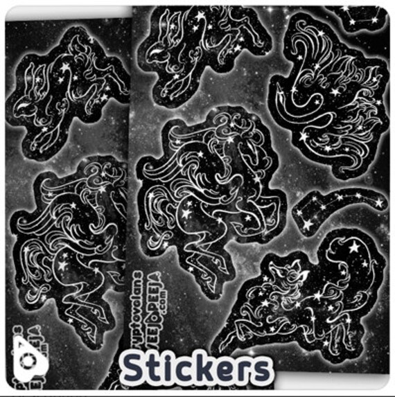 Constellation Vinyl Sticker Sheet by Cryptovolans | Etsy
