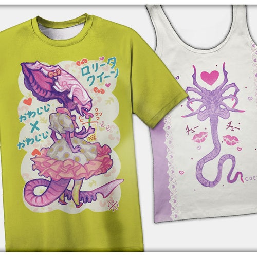 11x14 Baby Alien Xenomorph With Braces and a Toy Space | Etsy