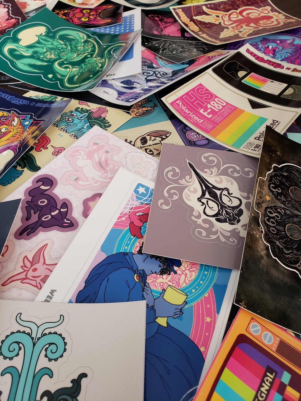 Eevee Pattern Vinyl Sticker Sheet by Cryptovolans | Etsy