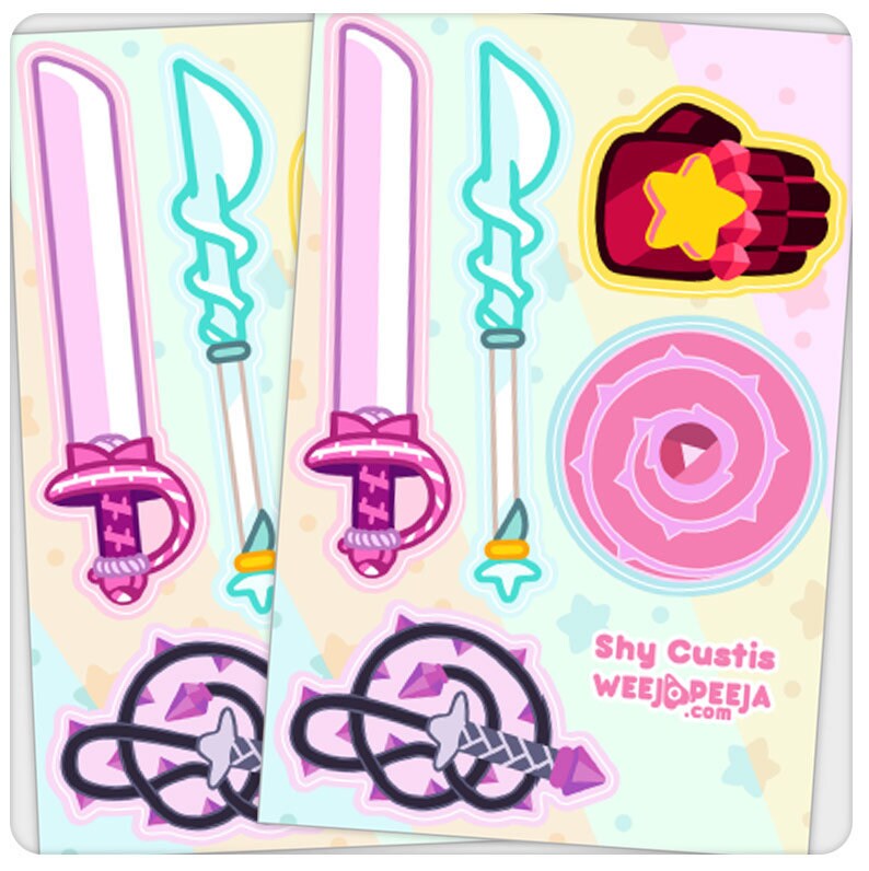 Steven Universe Gem Weapons
