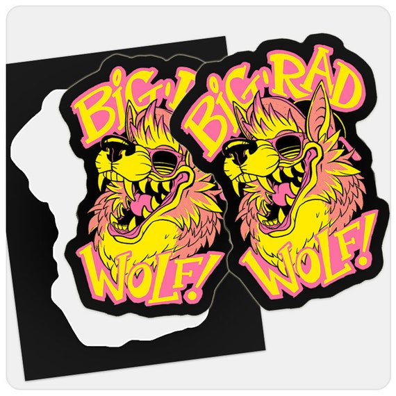 Big Rad Wolf Vinyl Sticker Sheet by Stablercake | Etsy