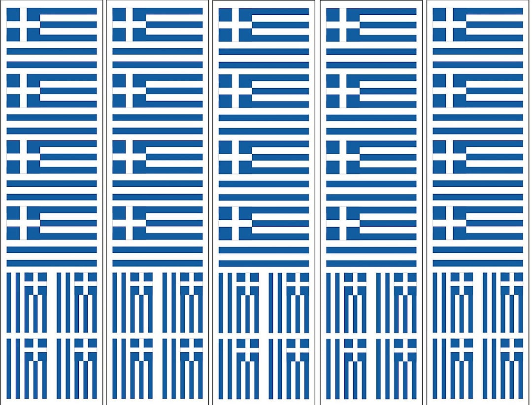 40 Removable Stickers: Greek Flag, Greece Party Favors, Decals - Etsy