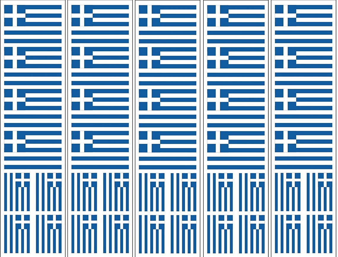 40 Removable Stickers: Greek Flag Greece Party Favors Decals - Etsy