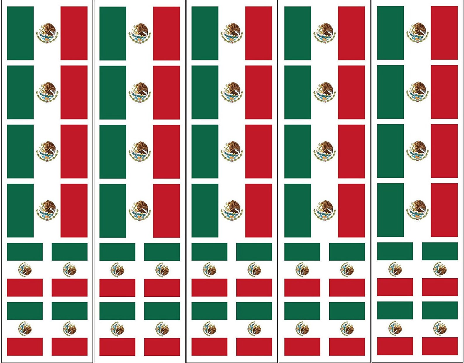 40 Removable Stickers: Mexico Flag, Mexican Party Favors, Decals - Etsy
