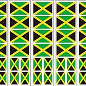 40 Removable Stickers: Jamaica Flag, Jamaican Party Favors, Decals - Etsy