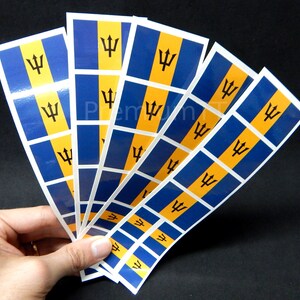 40 Tattoos: Barbados Flag, Party Favors - Etsy