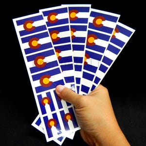 40 Removable Stickers: Colorado Flag, Party Favors, Decals - Etsy