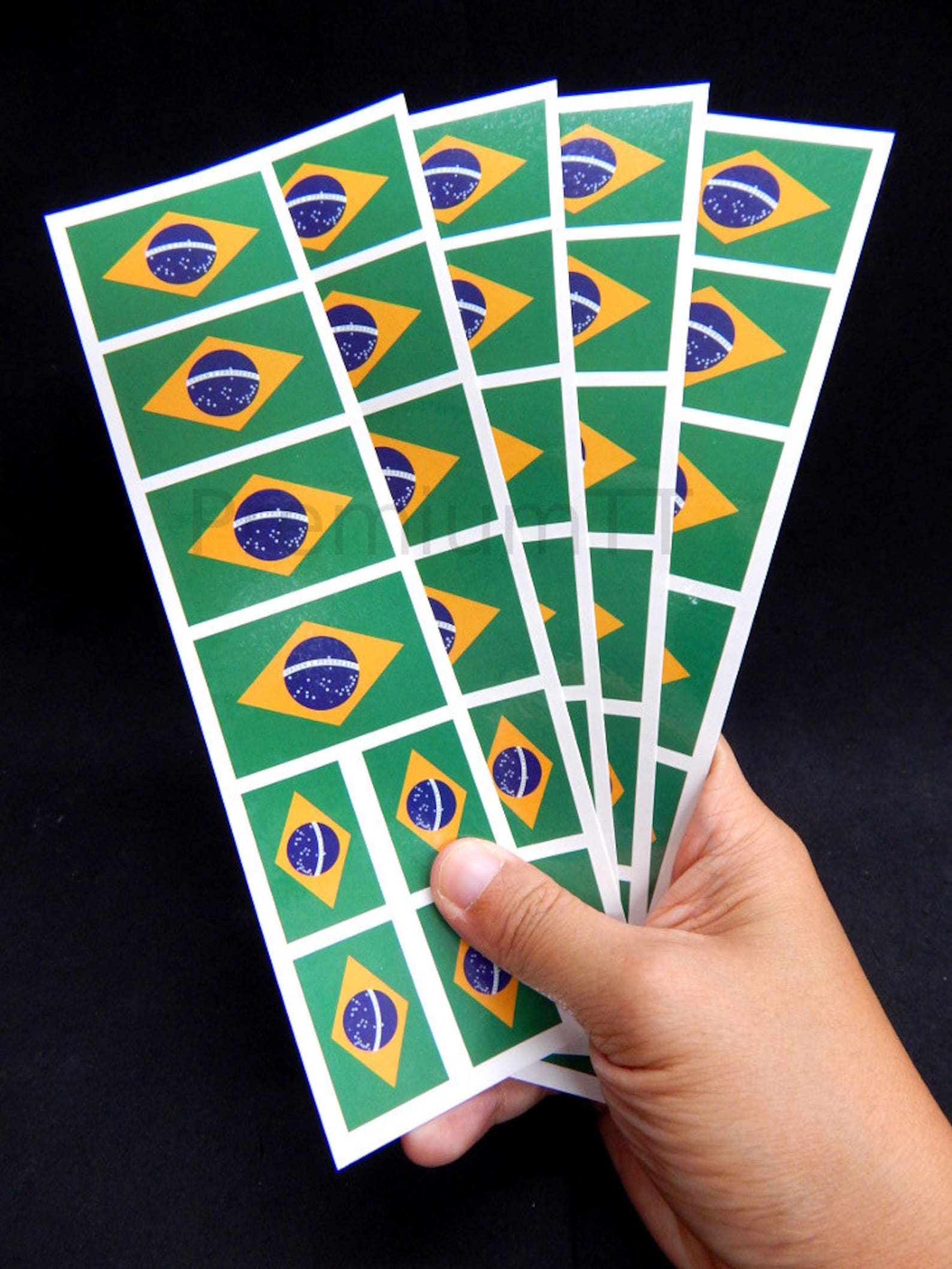40 Removable Stickers: Brazil Brasil Flag Brazilian Party - Etsy