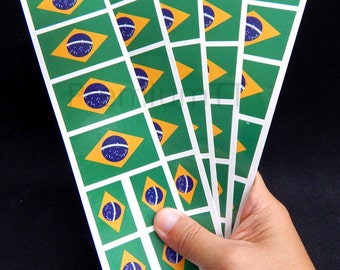 8 Large Brazil Flag Tattoos: Brasil Brazilian World Cup Party | Etsy