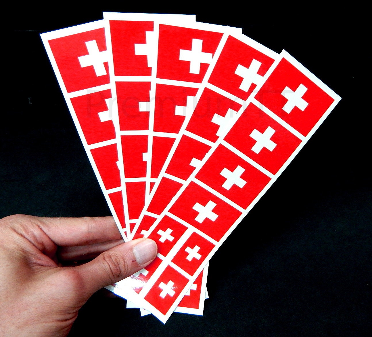 40 Removable Stickers: Swiss Flag Switzerland Party Favors | Etsy