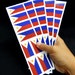 40 Removable Stickers: Philippines Flag, Philippine Party Favors ...