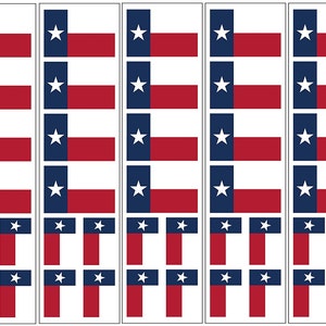 40 Removable Stickers: Texas State Flag, Texan Party Favors, Decals - Etsy